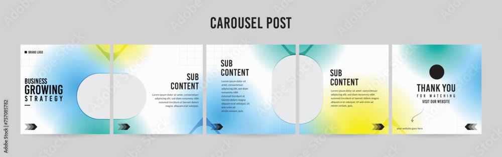 Stunning Carousel Post Template, Editable Social Media Layout Design ...