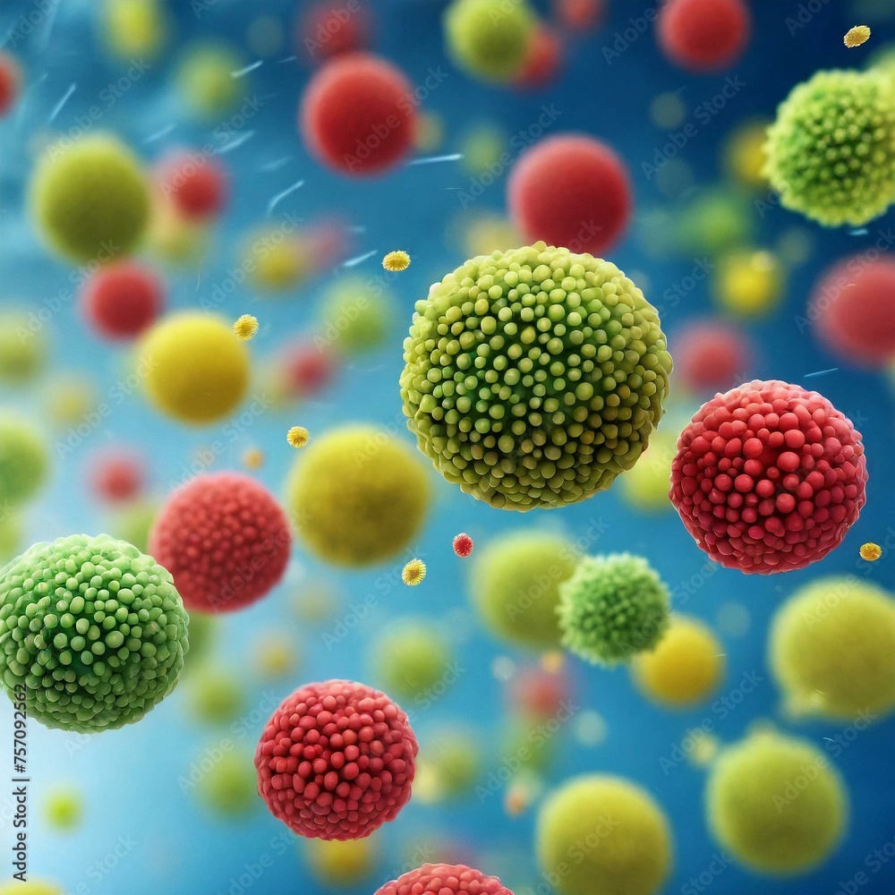 Visualization of Hay Fever and Pollen - Hay Fever Season - Spreading of ...