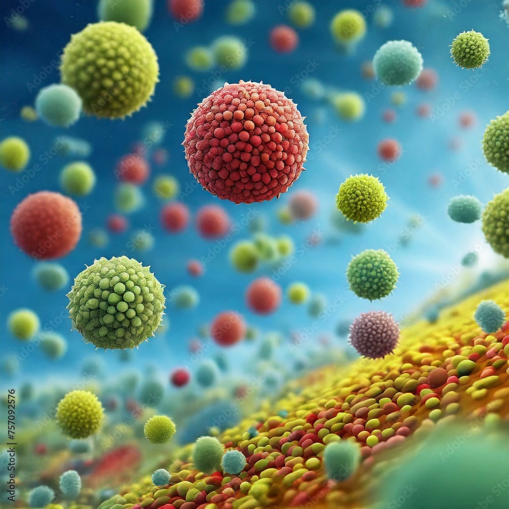 Visualization of Hay Fever and Pollen - Hay Fever Season - Spreading of ...