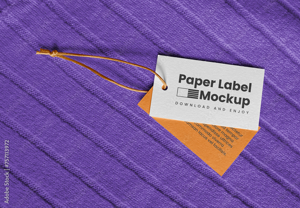 Label on Blouse Mockups Stock Template | Adobe Stock