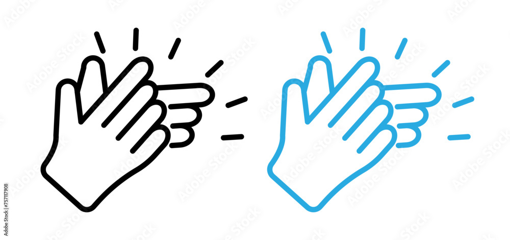 Gesture of Appreciation Line Icon. Praise and Acknowledgment Hand icon ...