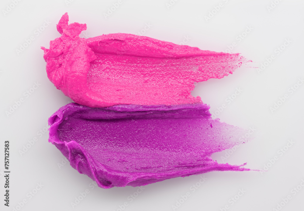 Colored cosmetic creamy skin care lotion texture. A smear of paint ...