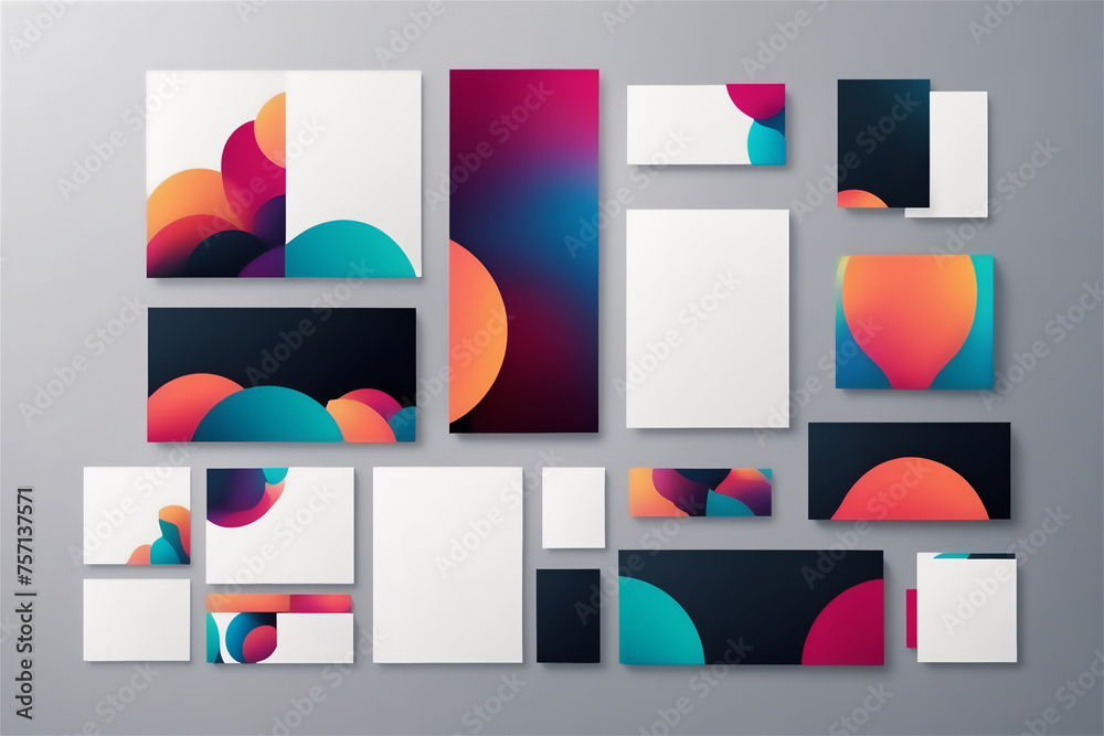 Mockup template collection of a corporate style identity design ...