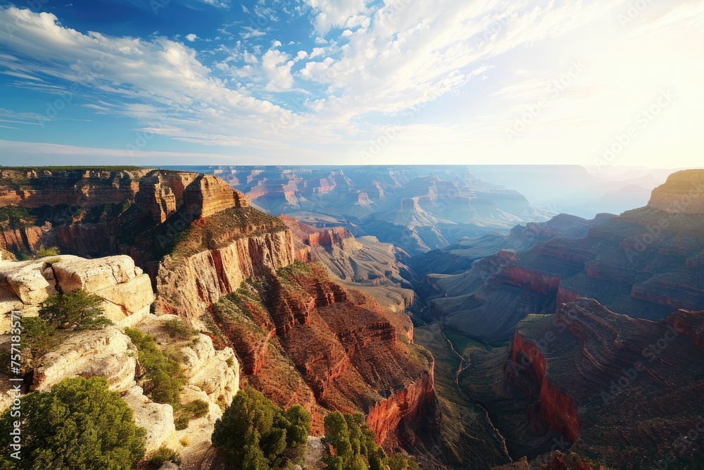 Majestic View of the Massive Layers in the Grand Canyons Grand Canyon ...