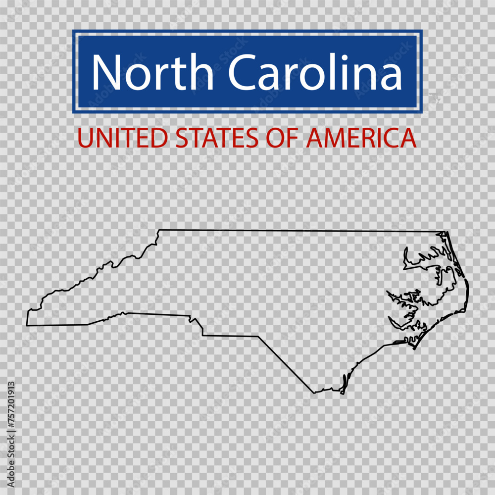 South Carolina state outline map on a transparent background, United ...