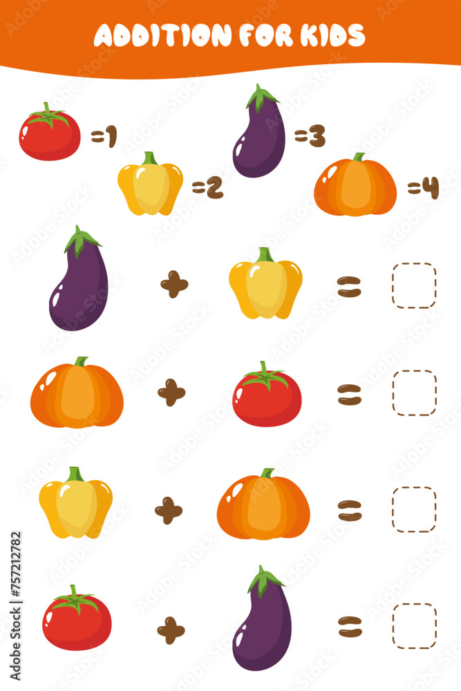 Mathematical educational game for children. Complete the series and ...