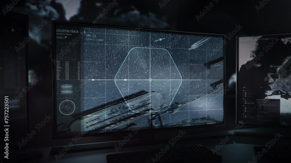 Spy Agency Use Sci-Fi Satellite Scan UI To Locate Target Boat On ...