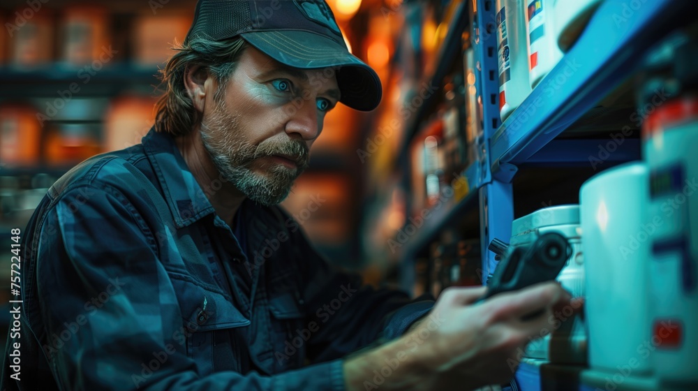 Facility Management. Inside a facility management office, a maintenance ...