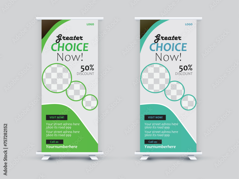 Roll up banner design with hexagon shapes artwork hexagon patterns and ...