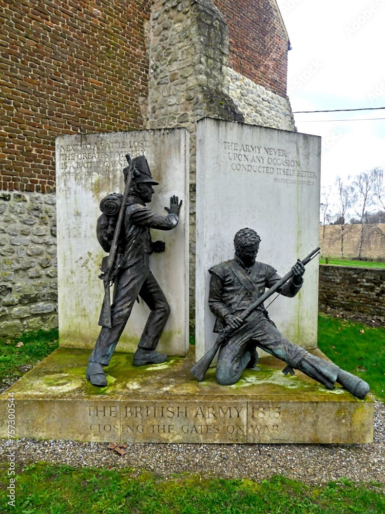 Waterloo, March 2024 - Visit to the Hougoumont farm, emblematic site of ...