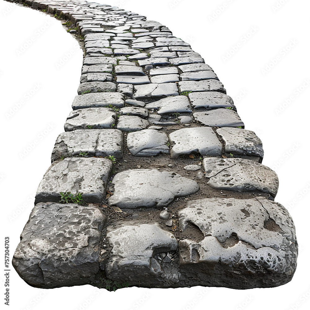 Ancient Roman Road, transparent background, isolated image, generative ...