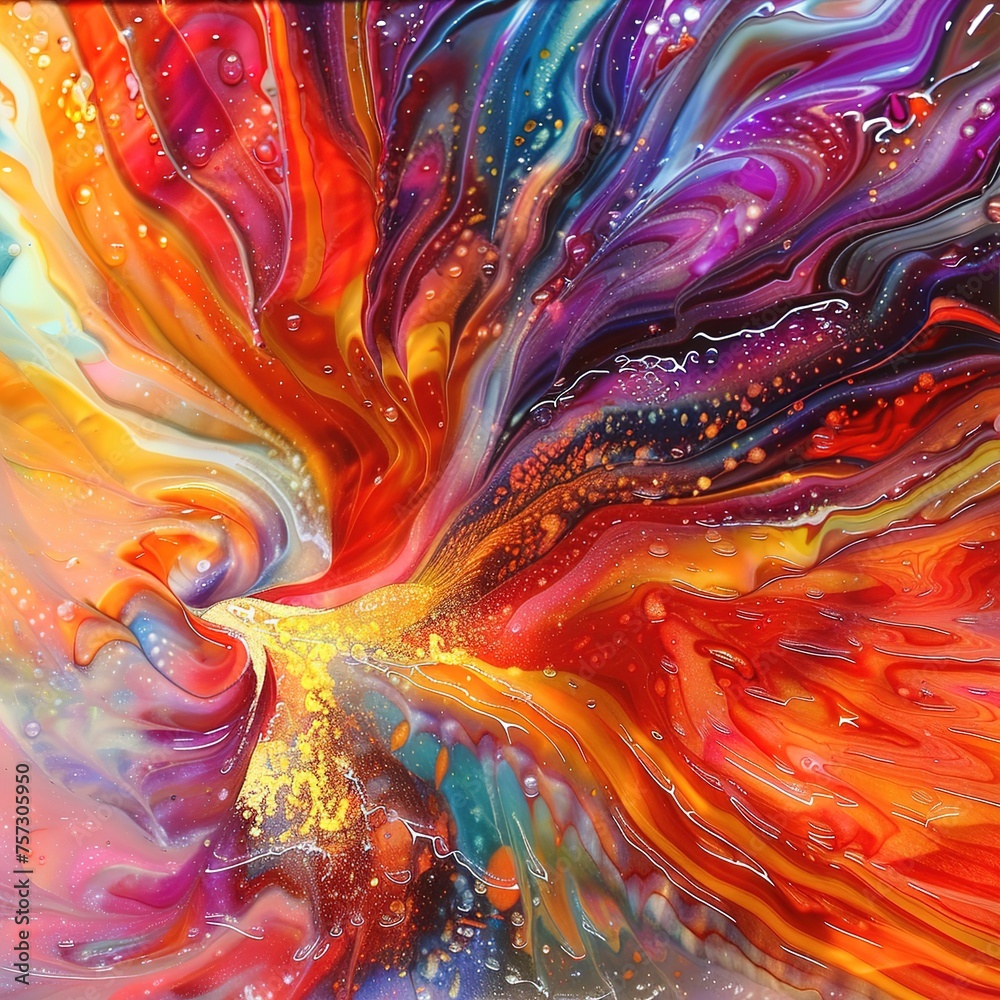 Chromatic Rhapsody: A Dance of Phoenix Flames in Vivid Hues ...