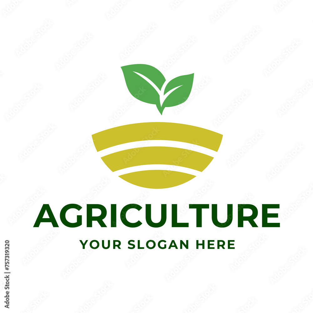 Agriculture logo. Farm concept logo design Vector on white background ...