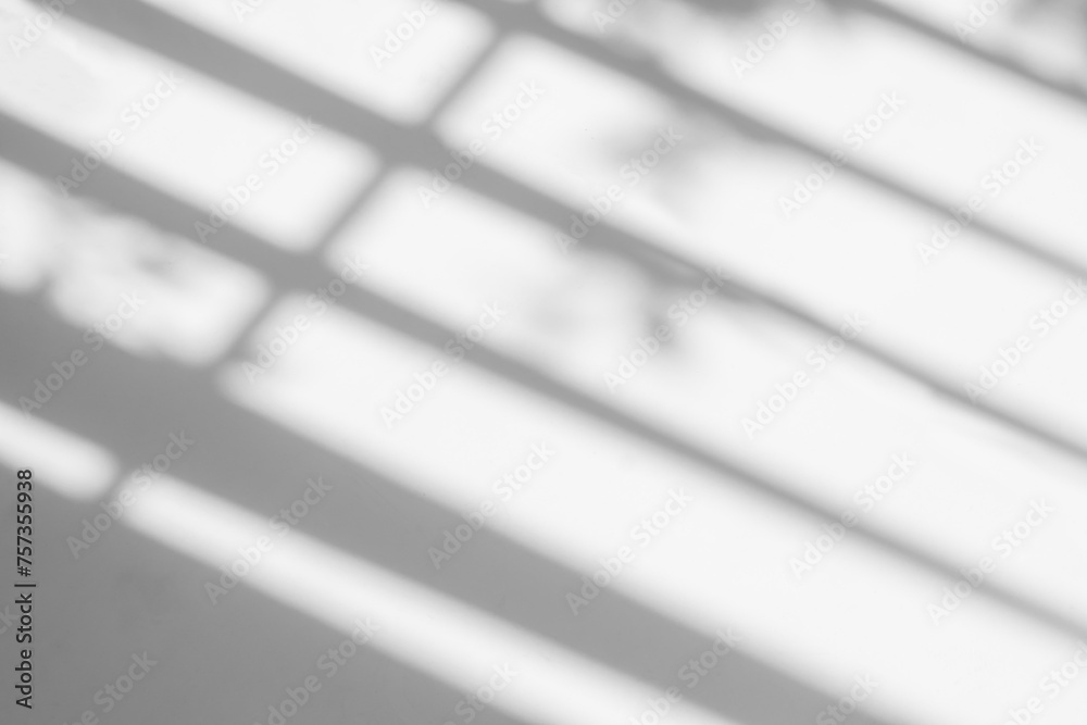 Gray shadow and light blur abstract background on white wall from ...