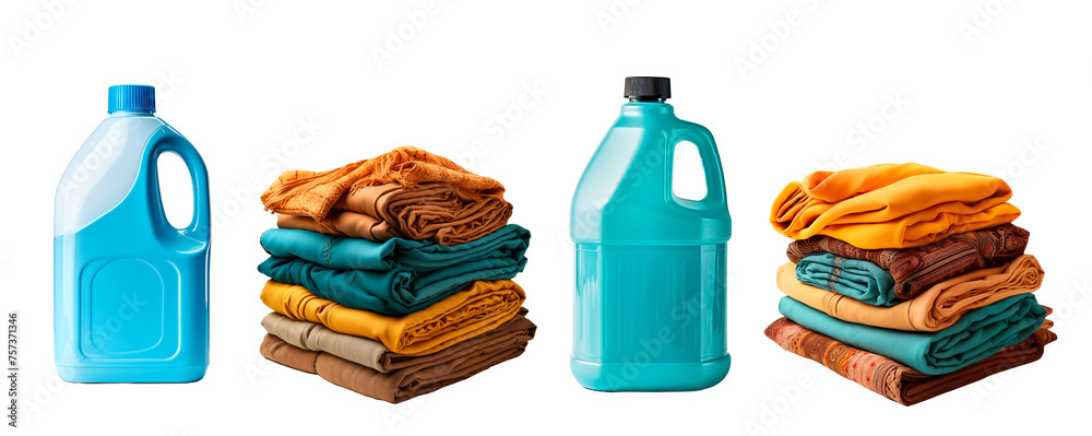 Servicio de lavandería y tareas domésticas. Tienda de ropa. Pila de ...