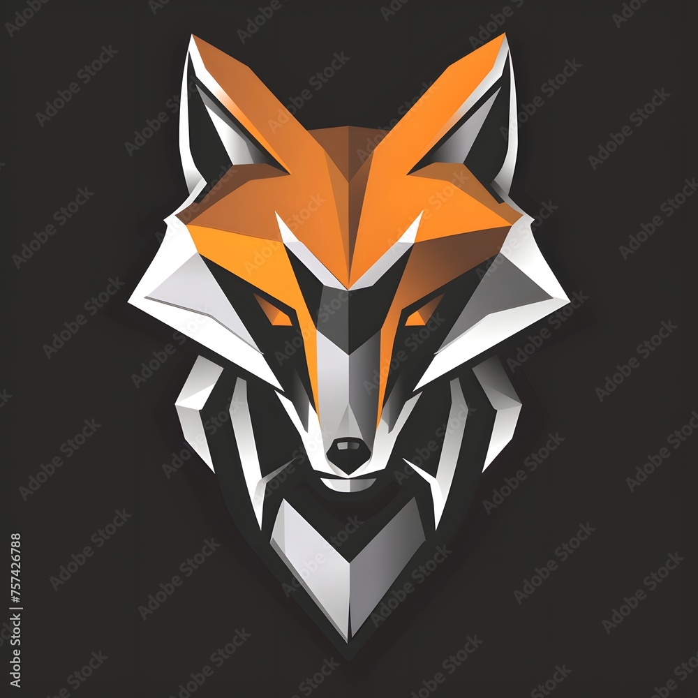 Sleek Fox Emblem: The logo features a modern depiction of a fox, sleek ...