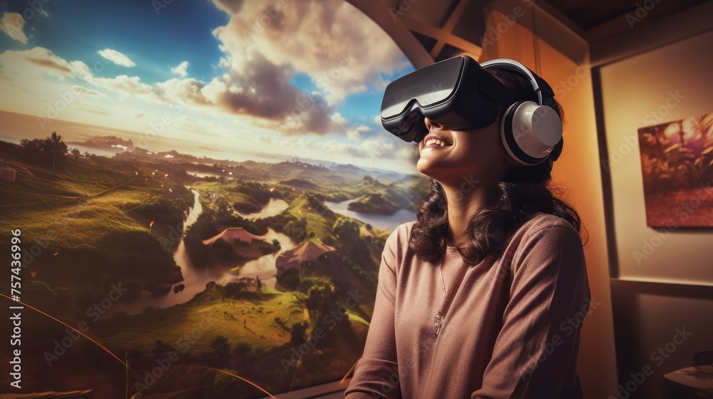 VR technology allows users to create immersive travel experiences such ...