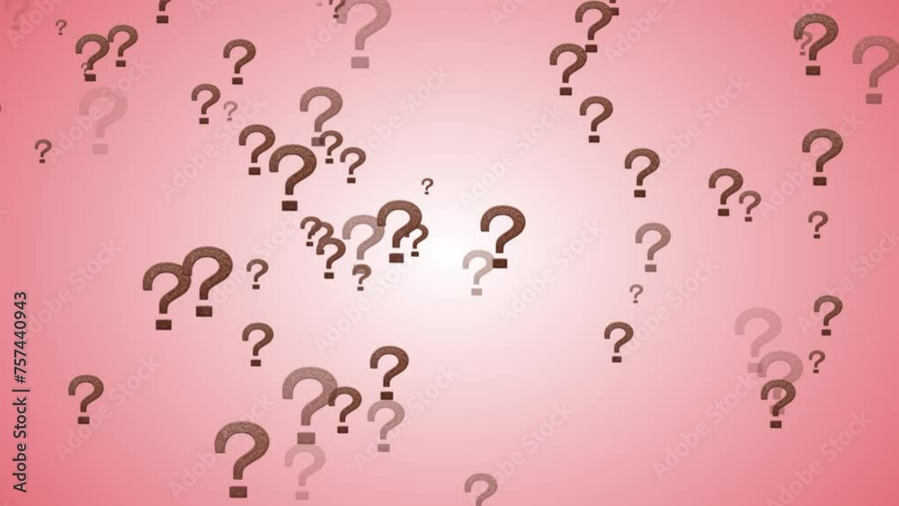 Question Mark Animated on Gradient Pink Background. Question Mark ...