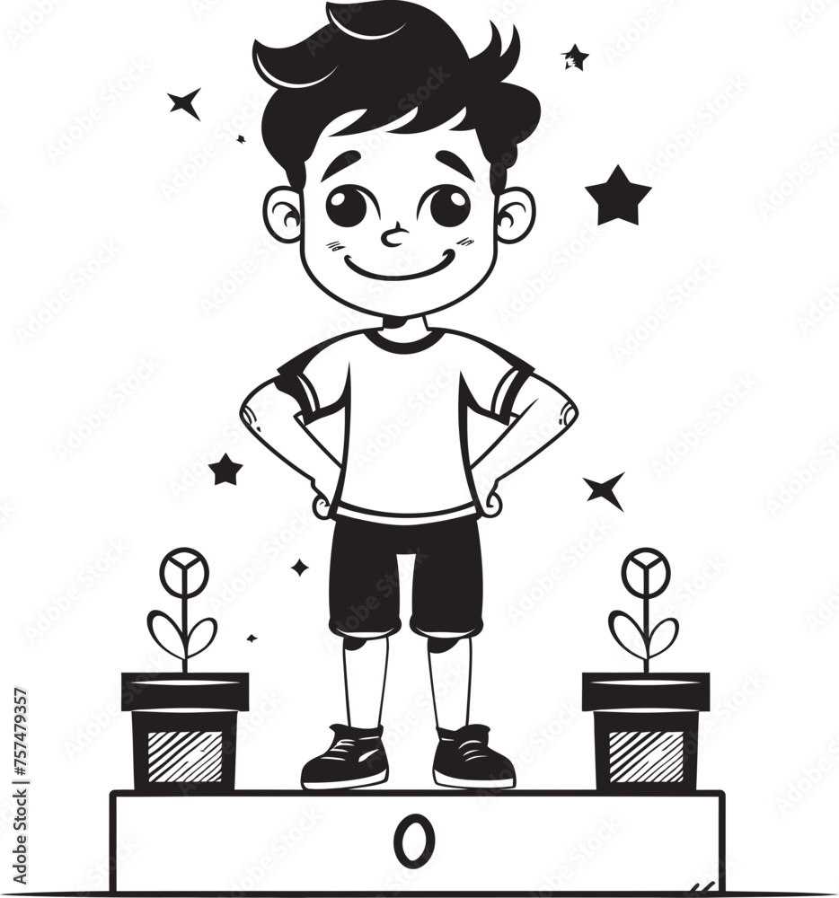 Pinnacle Performer Stage Vector Black Logo Icon Design Victory Leading ...