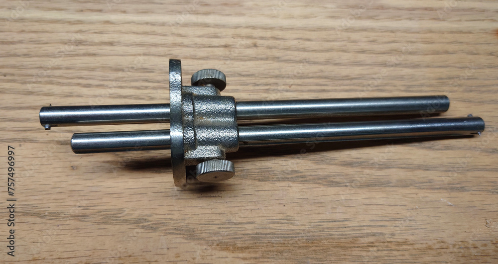 woodworking marking gauge with parallel line scoring capability Stock ...