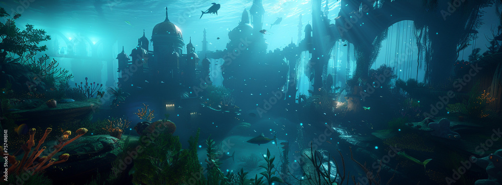 An Atlantis themed wonderland located in the heart of the oceans abyss ...