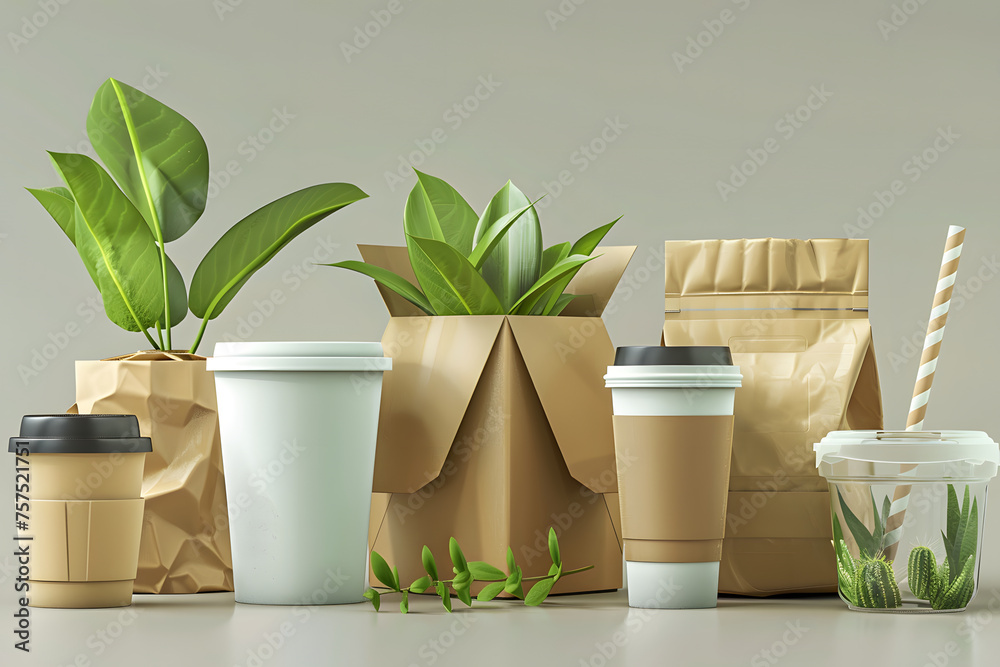 eco-friendly packaging alternatives such as compostable plastics, plant ...