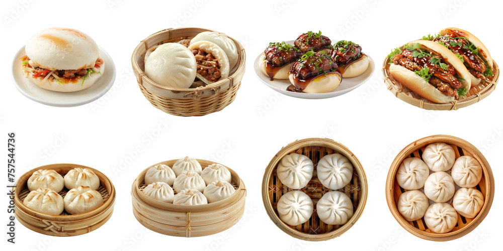 Stream barbecue pork bun png collection set no background for ...