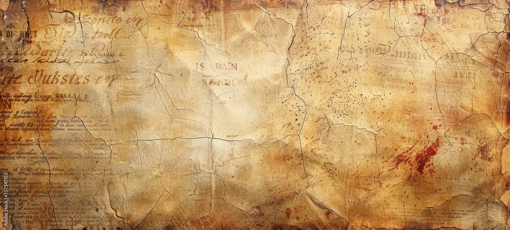Old newspaper textured backdrop. Vintage aged paper. Layered ancient ...