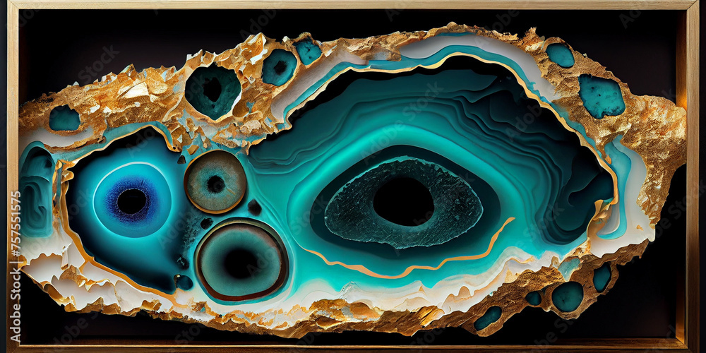 3d wallpaper for wall framing. resin geodes and abstract art and ...