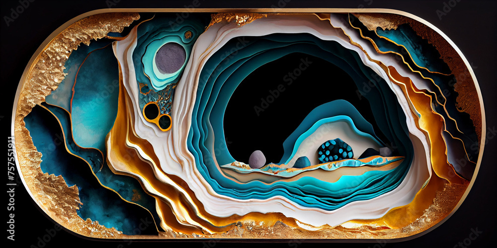3d wallpaper for wall framing. resin geodes and abstract art and ...