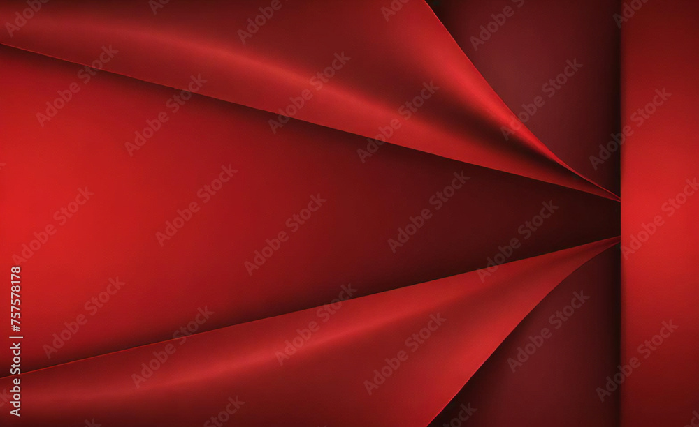 fondo rojo abstracto con bordes grunge negros, formas triangulares en ...