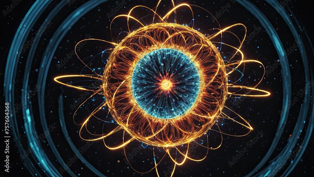 Subatomic Particle of atoms like protons, neutrons, and electrons ...