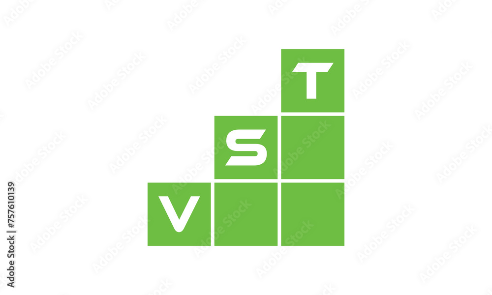 VST initial letter financial logo design vector template. economics ...
