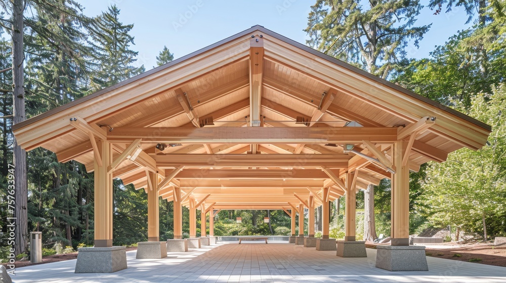 Construction guide for a typical timber frame roof structure in ...