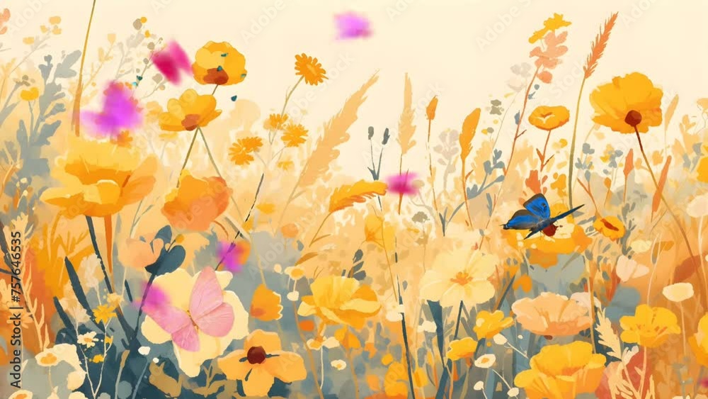 Explore vibrant and enchanting animations of colorful watercolor ...