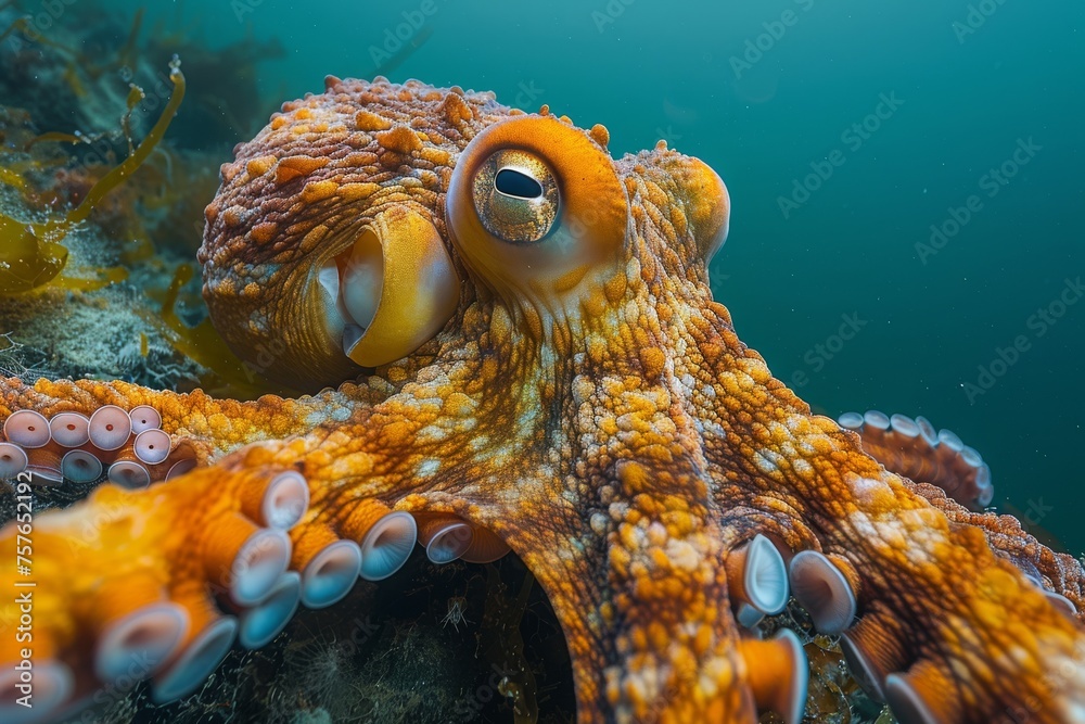 An underwater photography exhibit by a talented octopus, capturing the ...
