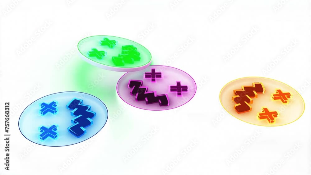 Abstract animation of emoji falling down on a white background. Design ...