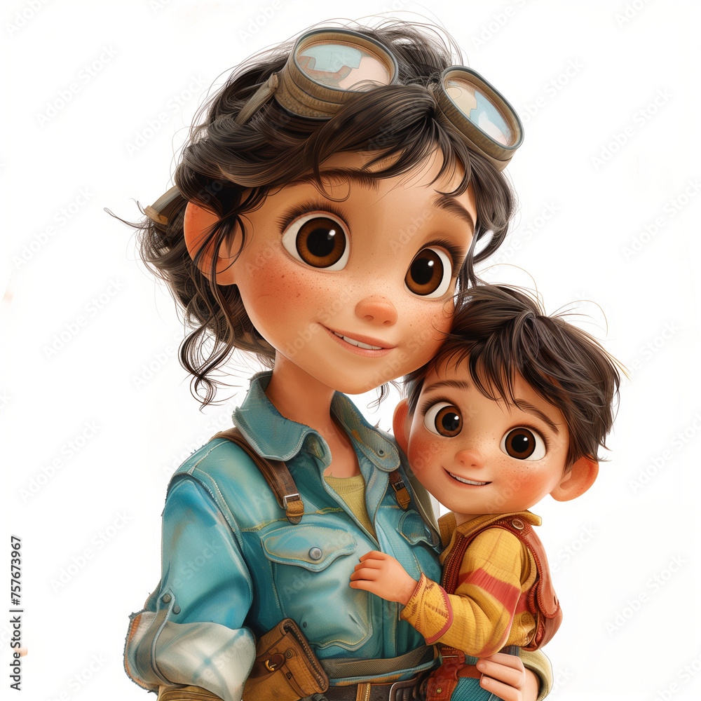 Perfect Animated Characters to Illustrate Maternity, Family and ...