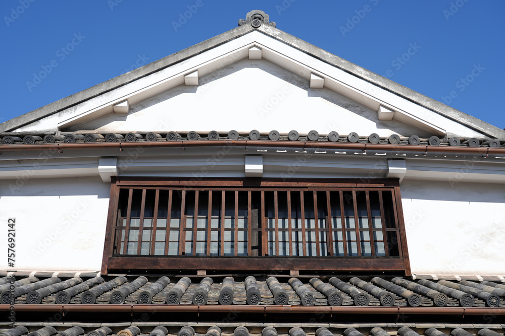 Windows and traditional house layouts in old Japanese towns. Stock-Foto ...