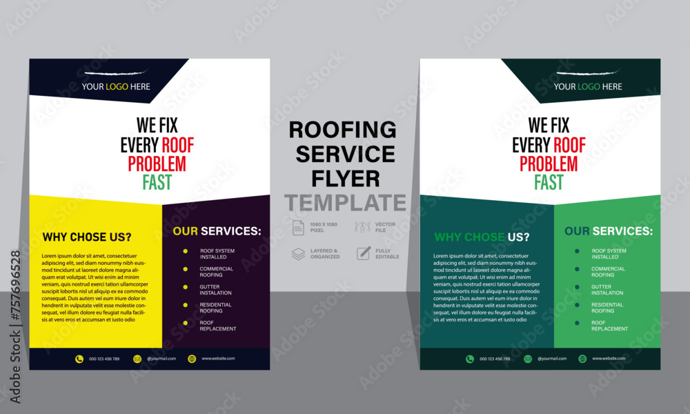 Elevate Your Roof: Professional Services Flyer & Social Media Post ...