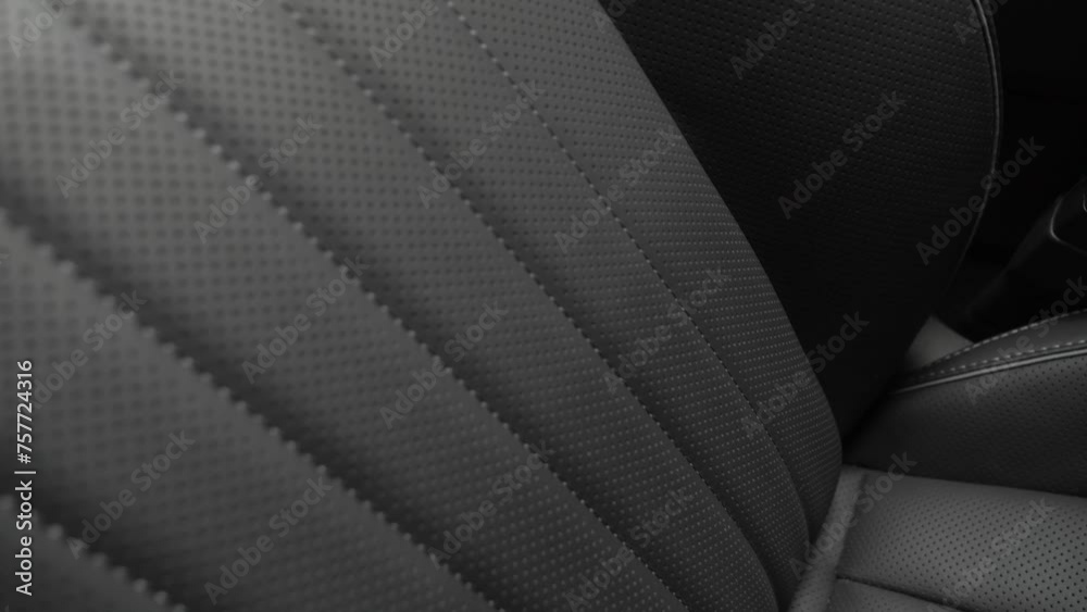 the texture of the interior trim of the car. The design of the car seat ...