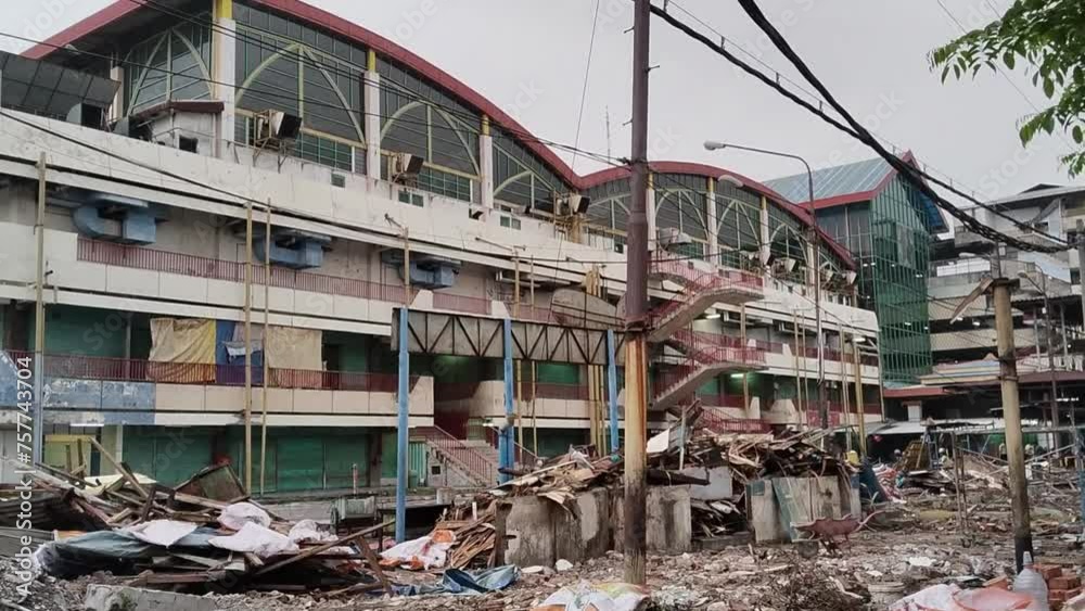 Surabaya, March 12, 2024. The Pasar Atum Shopping Center was ...