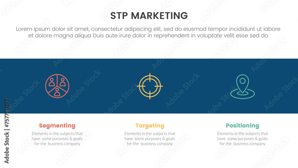 stp marketing strategy model for segmentation customer infographic with ...