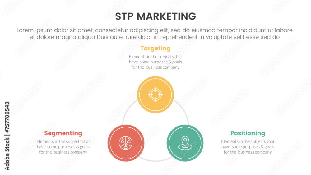 stp marketing strategy model for segmentation customer infographic with ...