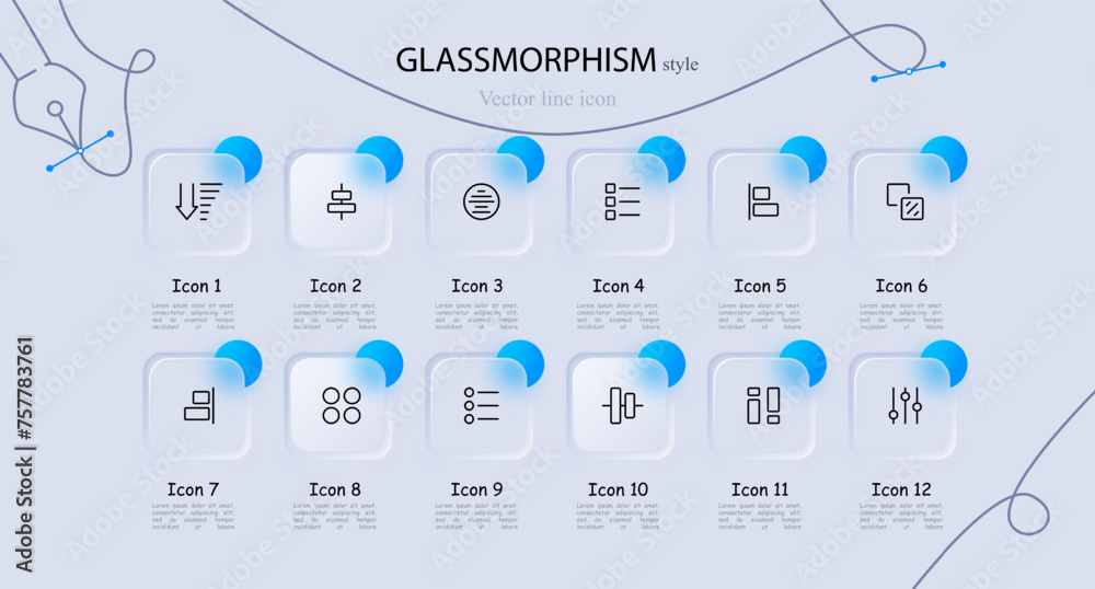 Gears icon set. Light bulb, mail, magnifying glass, search, book, file ...