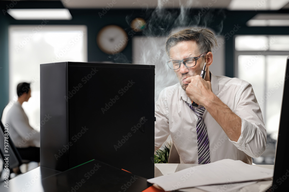 Office worker hurt himself with screwdriver while fixing computer, Hands-on tech: Worker opts ...