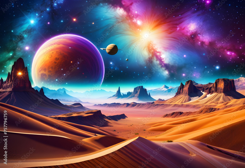 Galactic Landscape Background, Background, Galactic, Space, Universe ...
