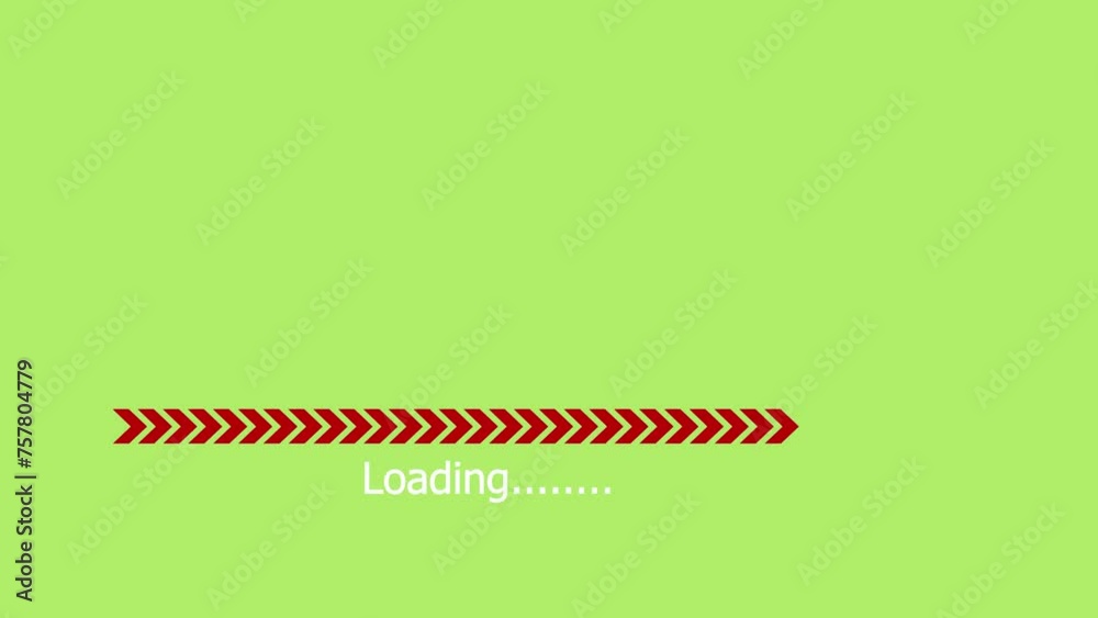 Efficient Computer Data Loading Red Arrows Animation with Green Screen ...