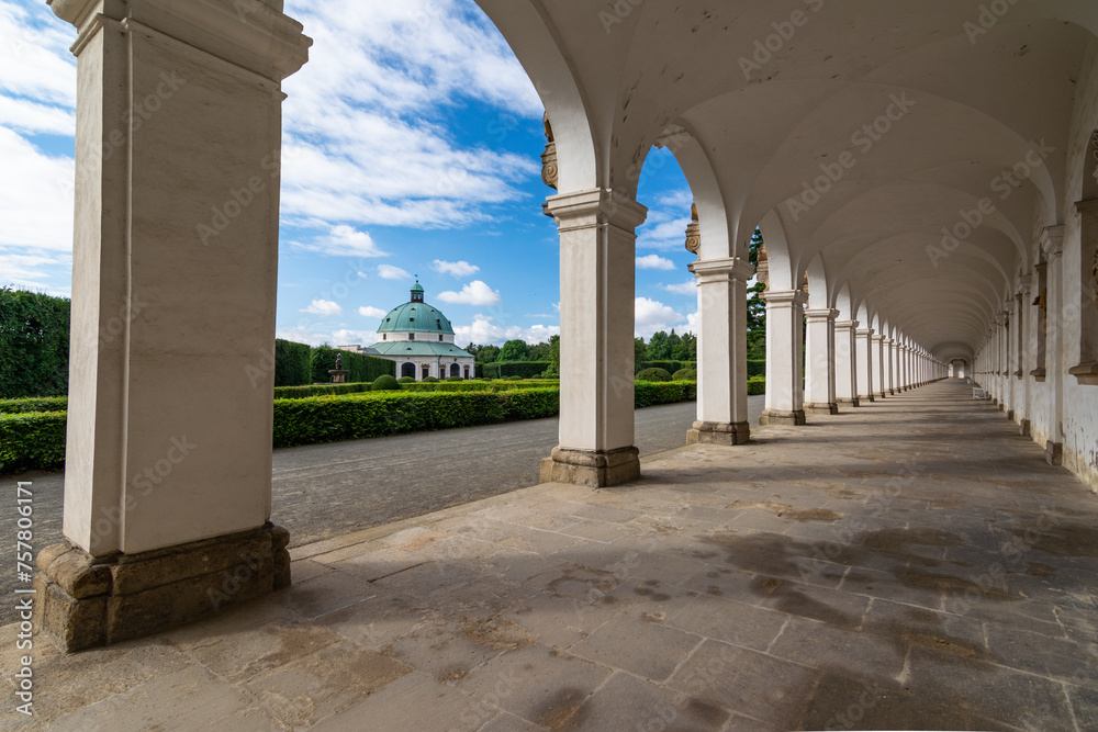 The central pavilion (a Rotunda with the Foucault’s pendulum) in the ...