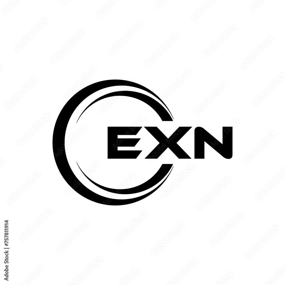 EXN Letter Logo Design, Inspiration for a Unique Identity. Modern ...
